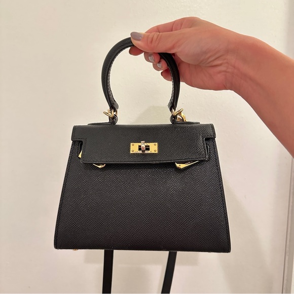 House of Harlow 1960 | Bags | House Of Hello Black Leather Mini ...